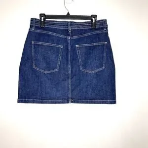 Pilcro | Skirts | Pilcro Anthropologie Denim Mini Skirt Womens Sz 2 ...